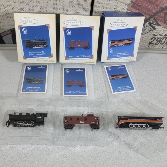 Hallmark | Holiday | Hallmark Keepsake Bundle Of 3 Lionel Train ...